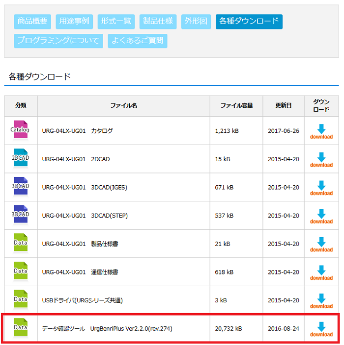 Display waveforms with URG Benri software | Scanning Range Finder | How ...